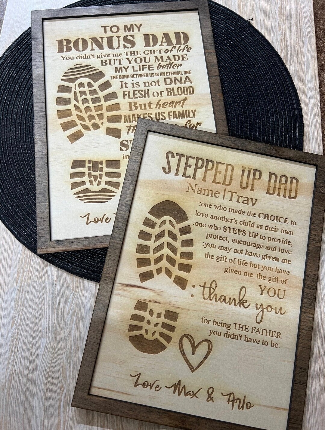 Step Dad / Bonus Dad - Plaque | Father’s Day Gift | - Etsy