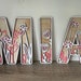 Wildflowers Themed Letters Kids Wall Decor Kids Room - Etsy