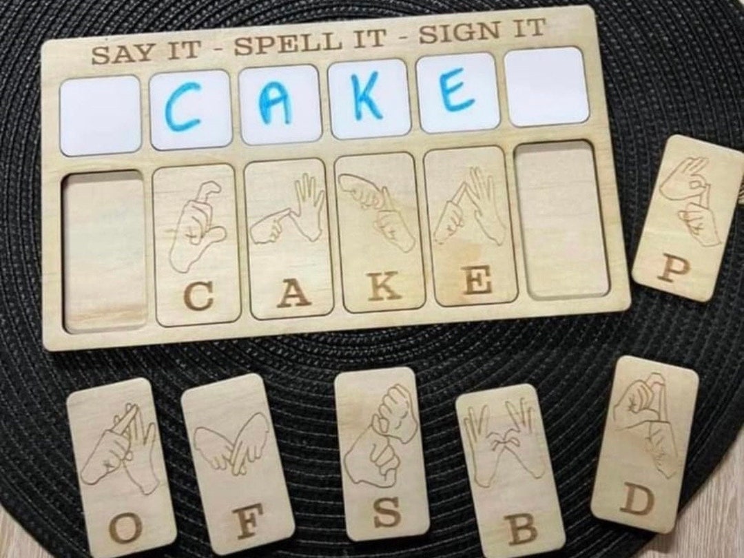 Auslan Sign Language Learning Board - Etsy Australia