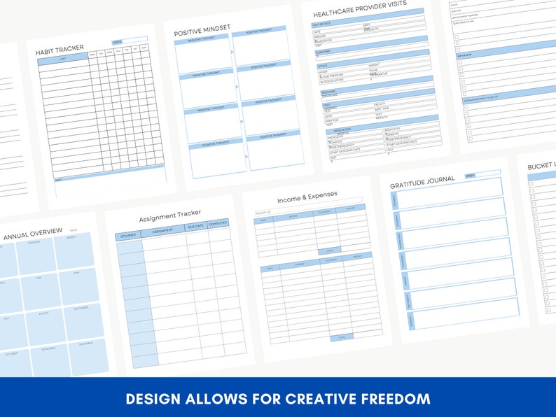 Editable ADHD Tplanner in Canva | Canva Template Pack | Attention ...