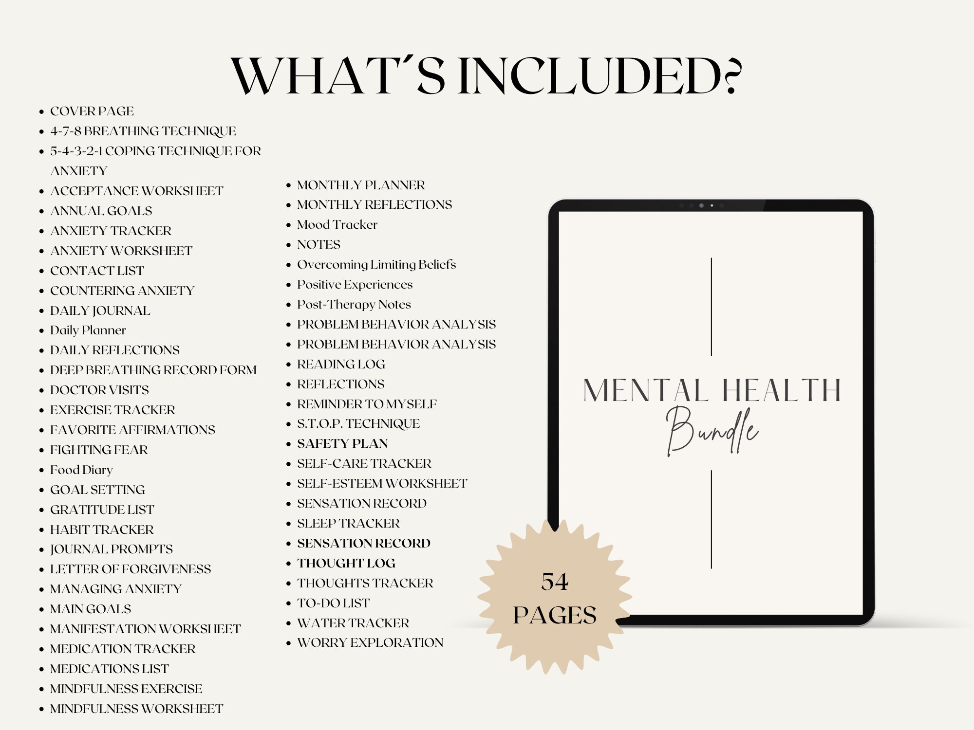 Editable Mental Health Therapy Planner Canva Template Pack Mental ...