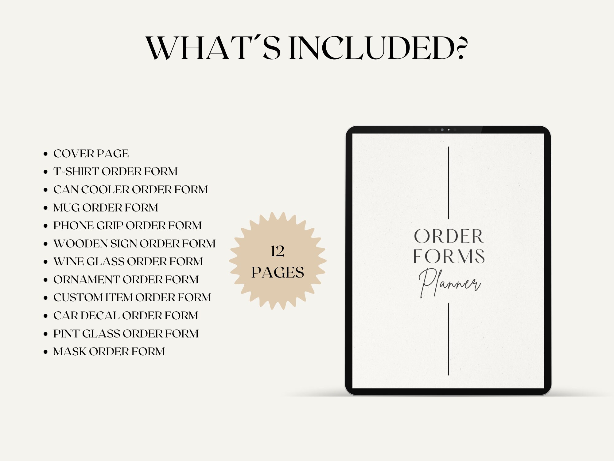 Editable Order Form in Canva | Canva Template Pack | Customizable Order ...