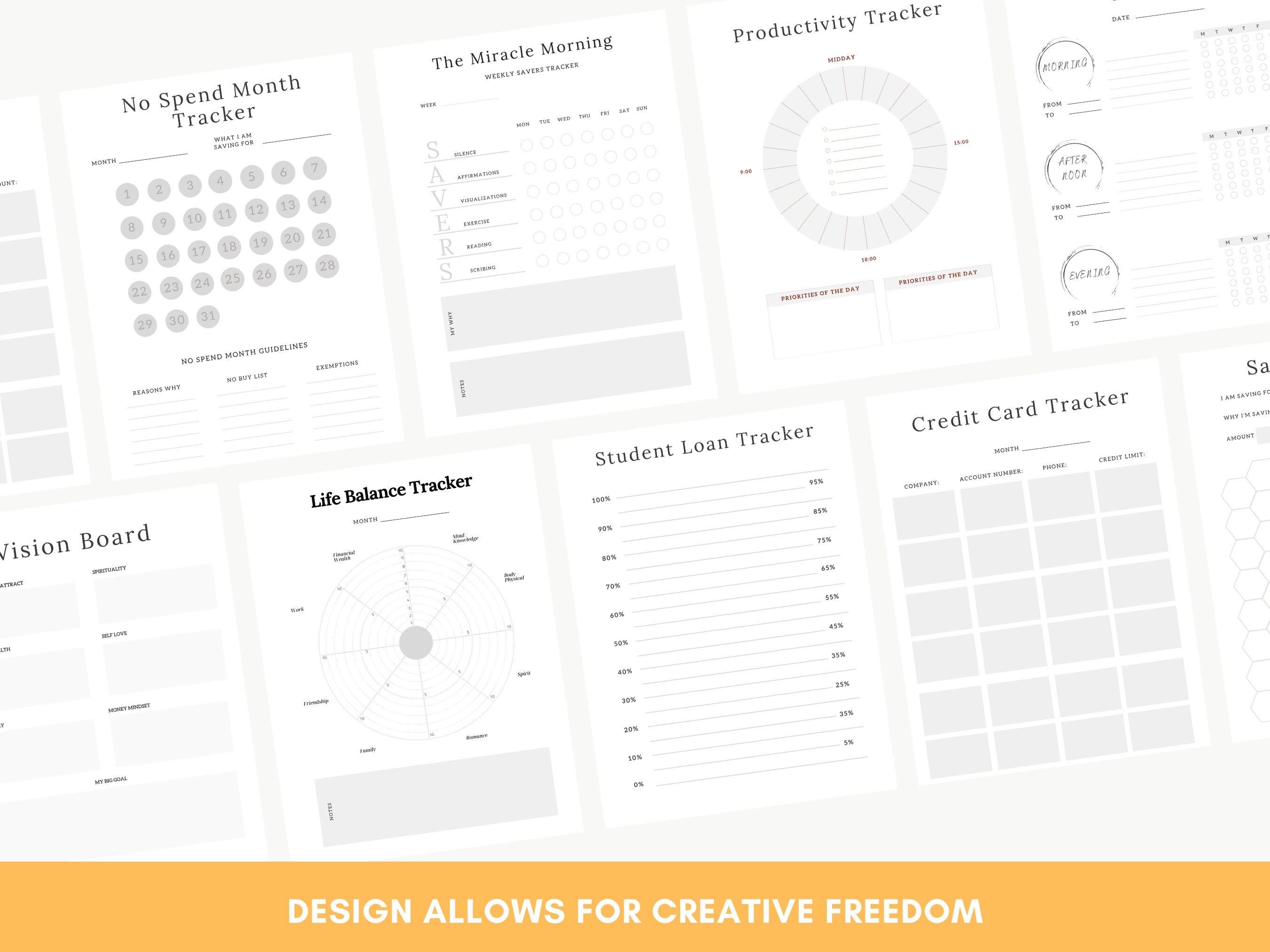Editable Trackers in CANVA Life Coaching Tools Sleep Tracker Canva ...
