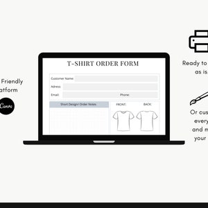 Editable Order Form in Canva | Canva Template Pack | Customizable Order ...