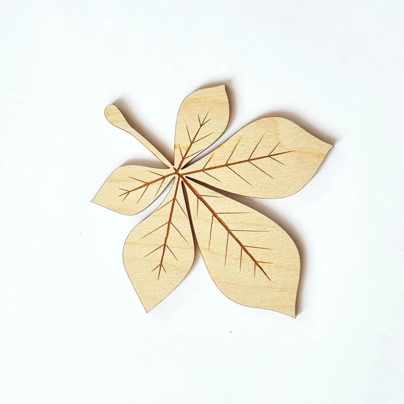 Wooden Autumn Leaves, Set of 4 - Etsy
