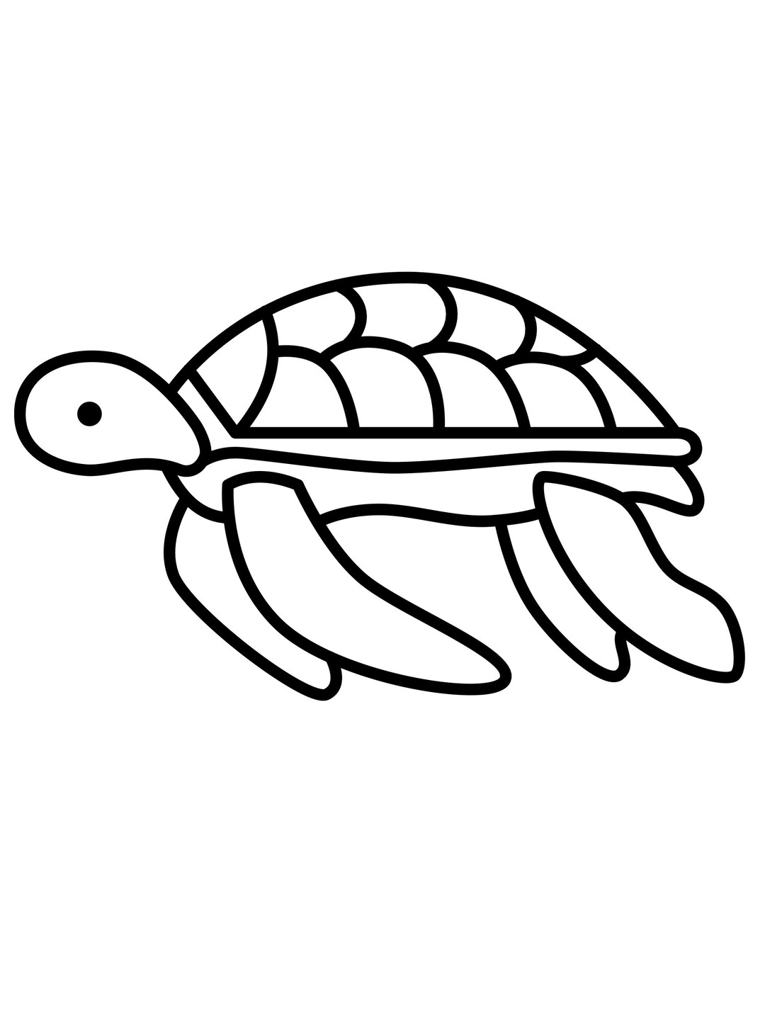 Turtle Coloring Page - Etsy