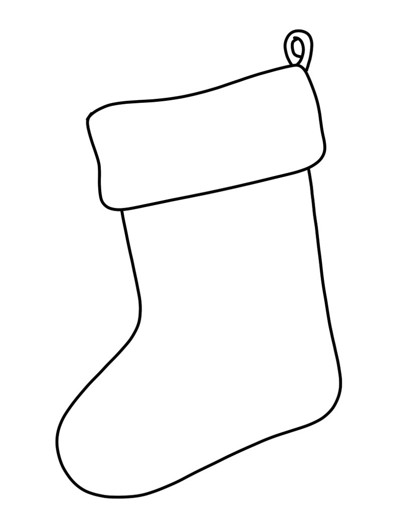 Christmas Stocking PNG Image Print Off - Etsy