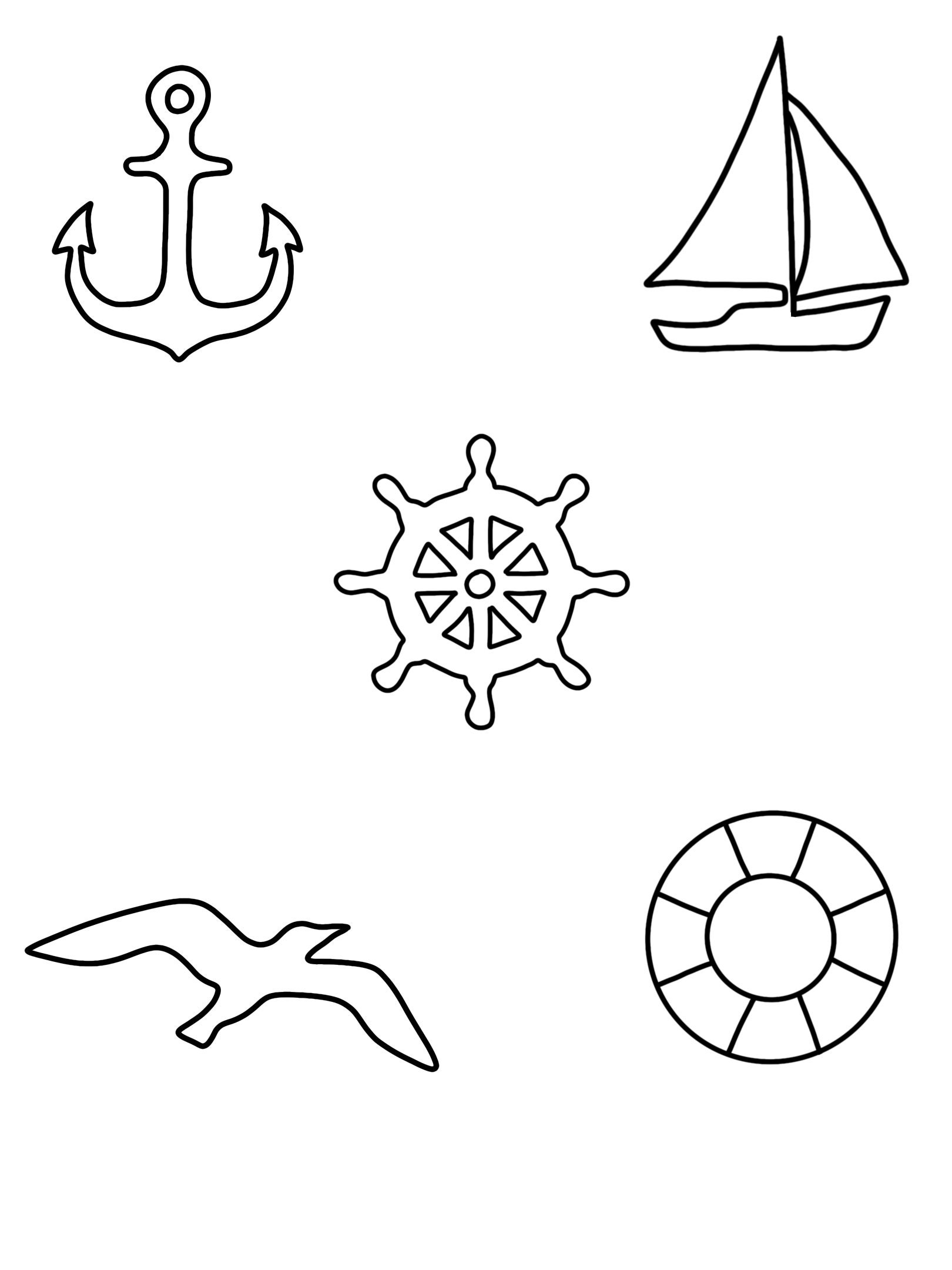 Nautical Printable Coloring Page - Etsy