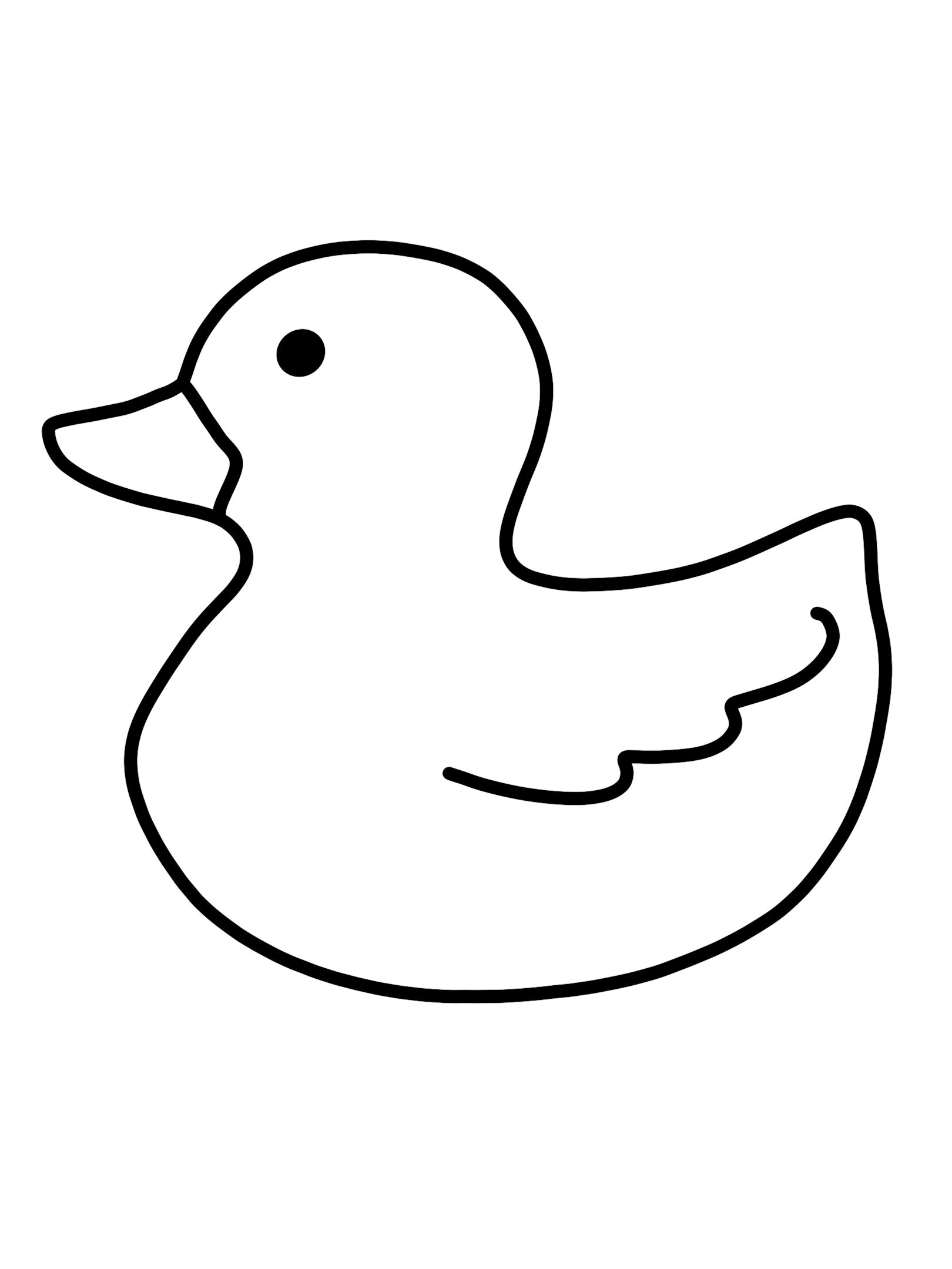 Duck Coloring Page Printable - Etsy