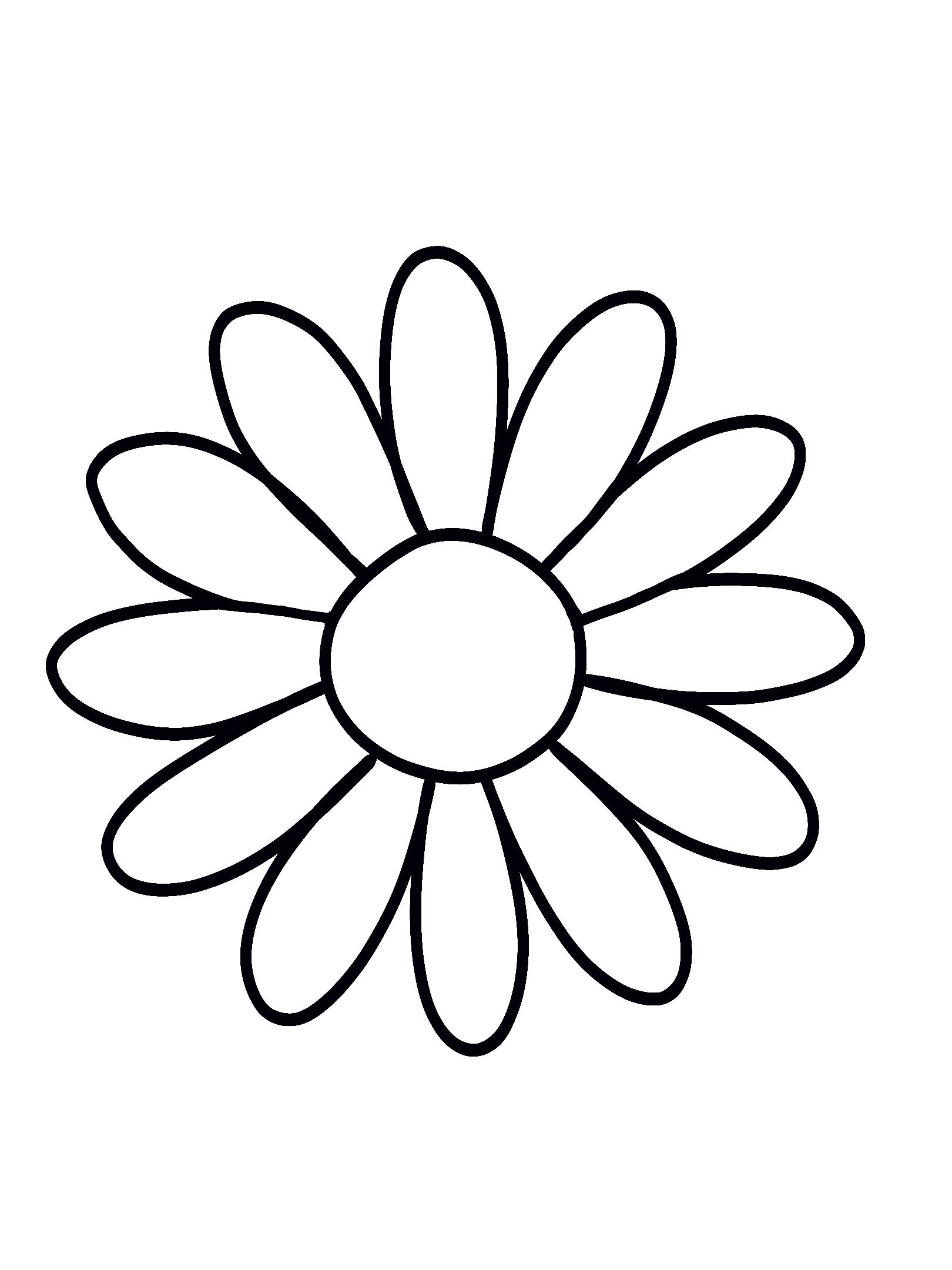 Daisy Coloring Page JPEG Digital Printable Page - Etsy