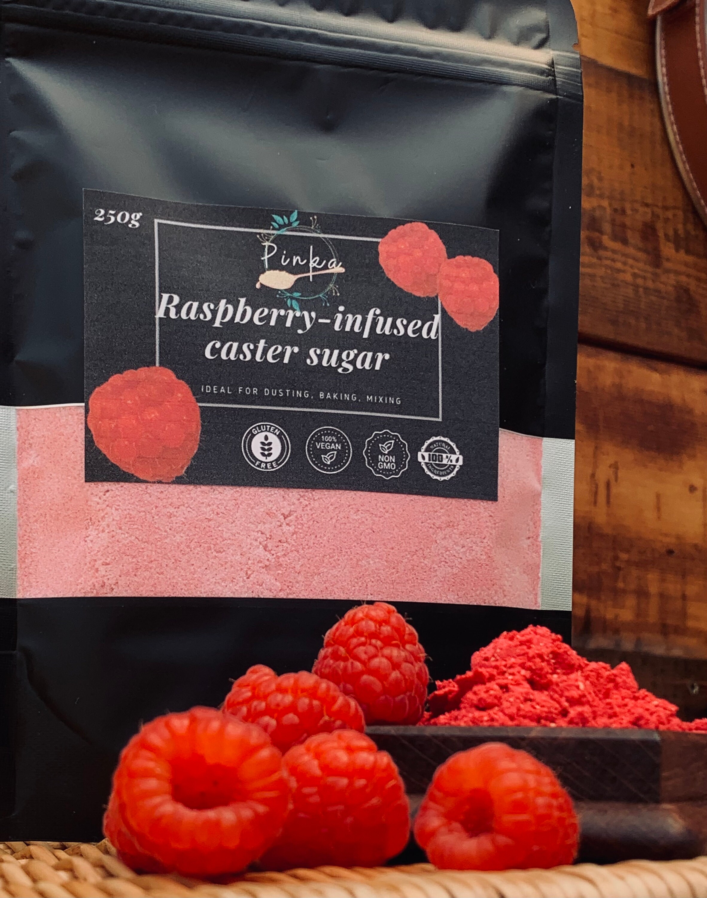 Freeze Dried Raspberry Infused Caster Sugar, Tea,coffee, Cocktails, Tea ...