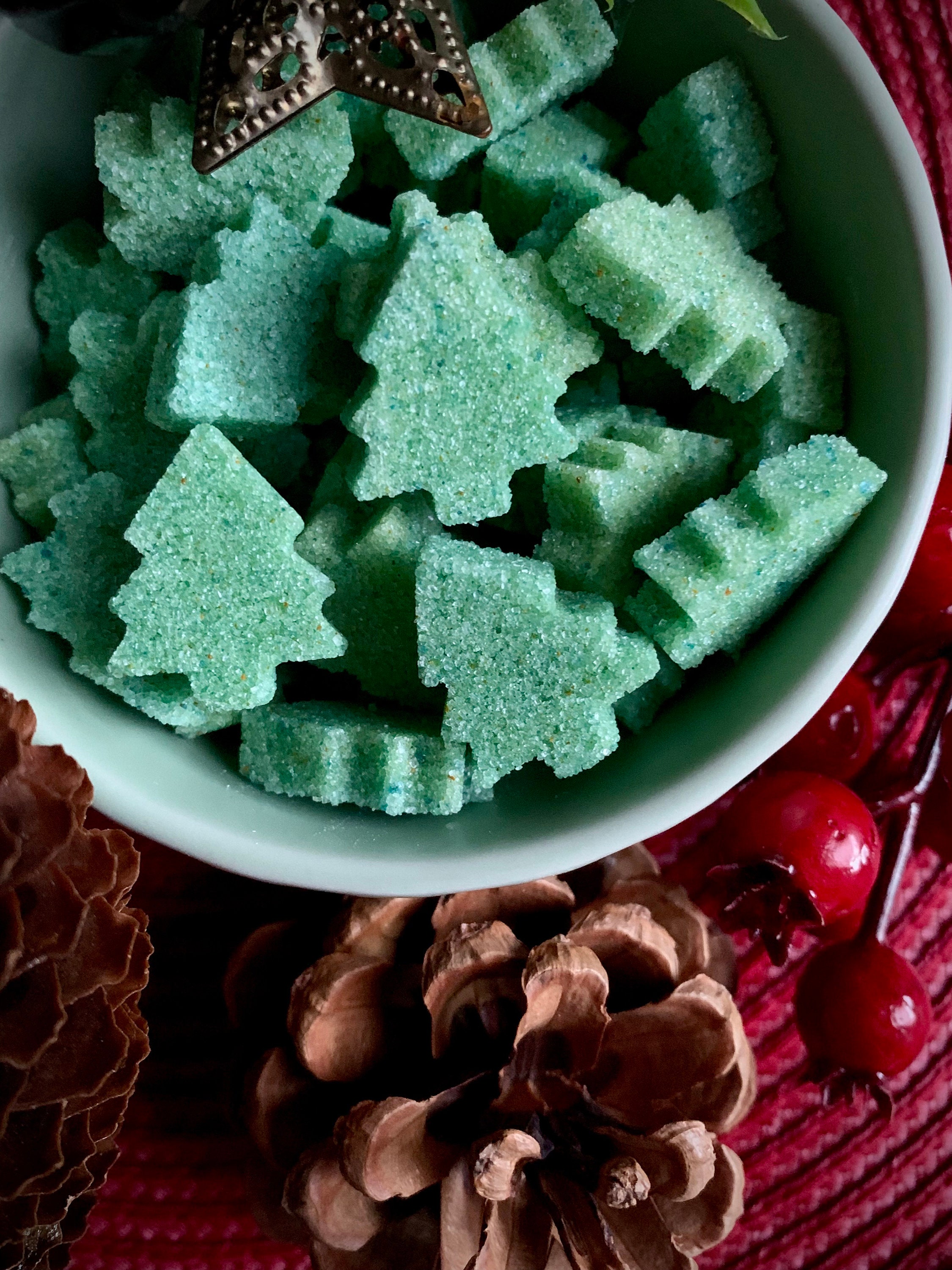 100 ~CHRISTMAS TREE~ Shaped Sugar Cubes- Tea, Coffee, Christmas Party ...