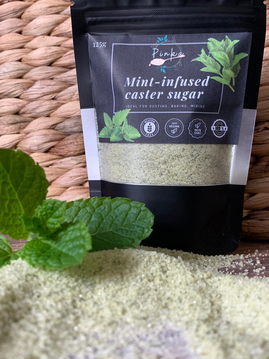 Fresh Mint Flavoured Infused Caster Sugar,tea,coffee, Cocktails, Tea ...