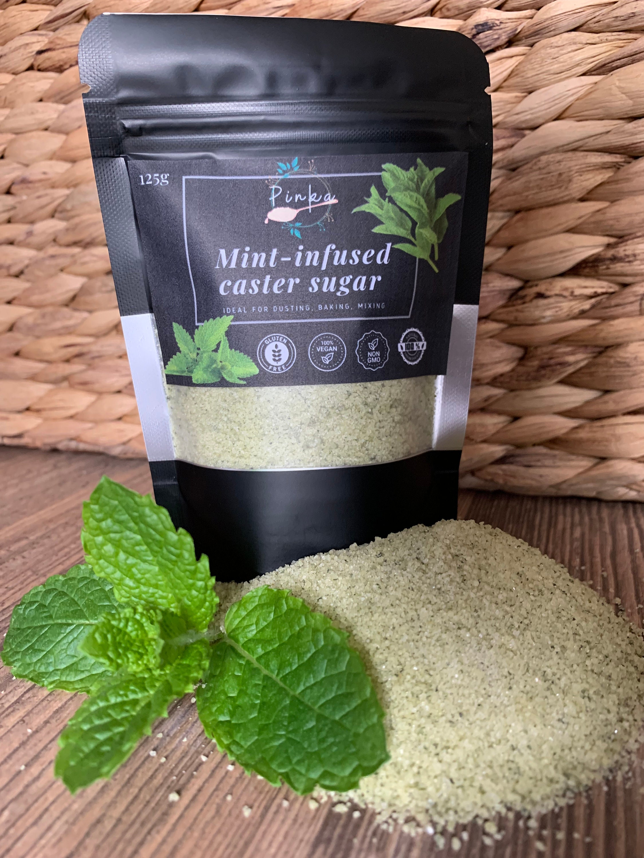 Fresh Mint Flavoured Infused Caster Sugar,tea,coffee, Cocktails, Tea ...