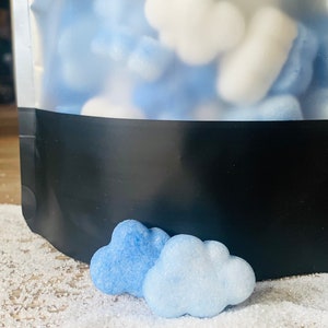 100 Shaped & Coloured, Handcrafted Sugar Clouds, for Tea Party ...