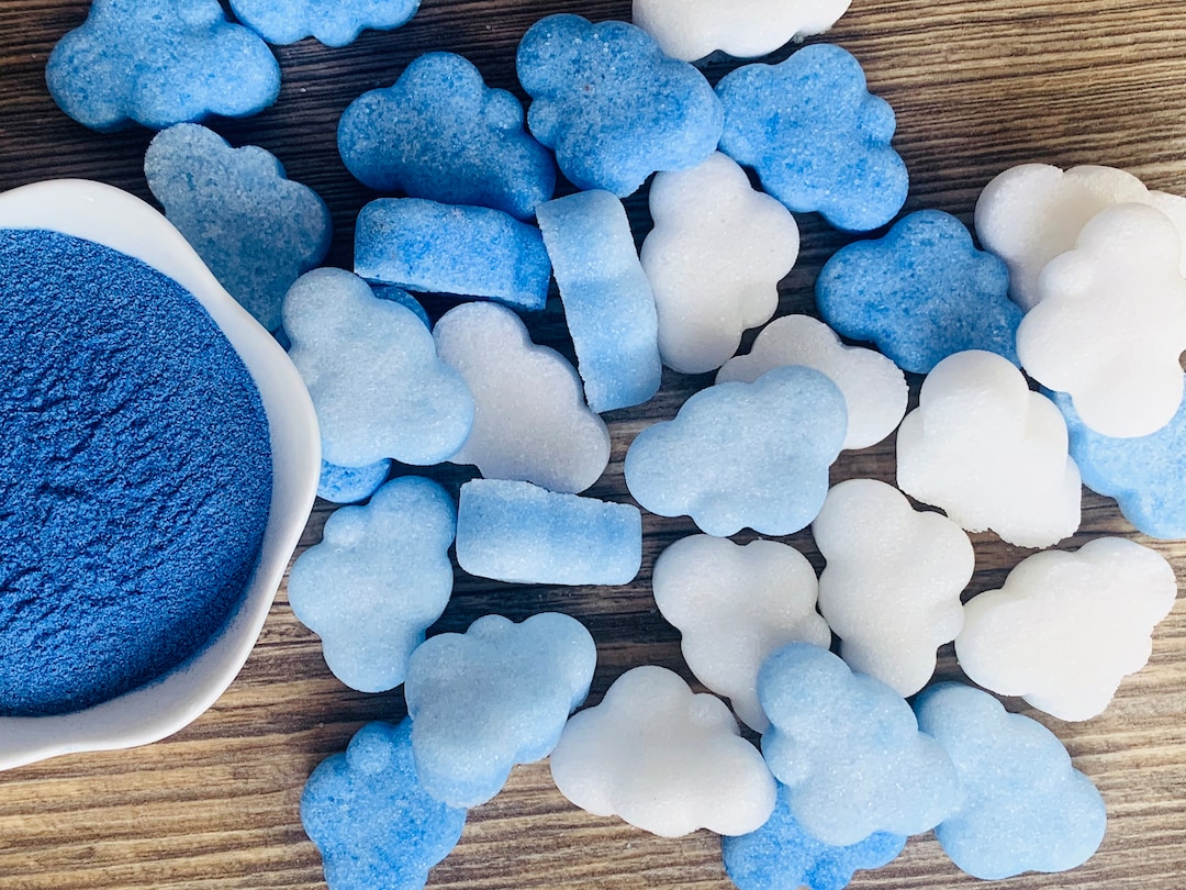 100 Shaped & Coloured, Handcrafted Sugar Clouds, for Tea Party ...