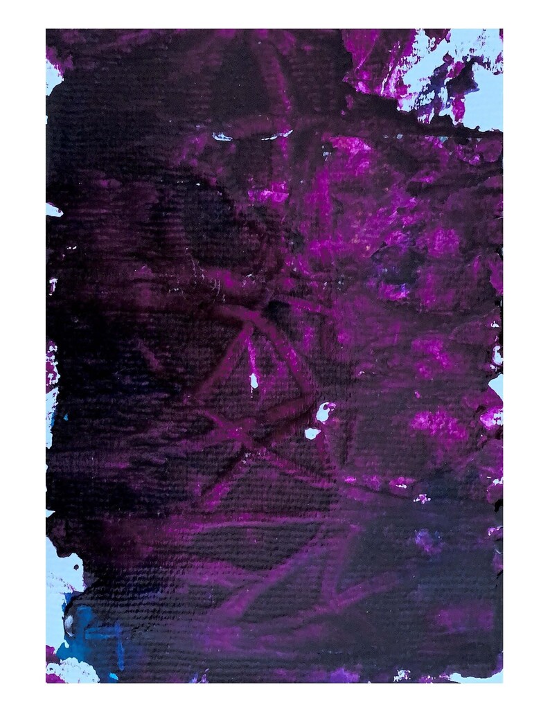 Acrylic Purple Artwork Selfmade - Etsy