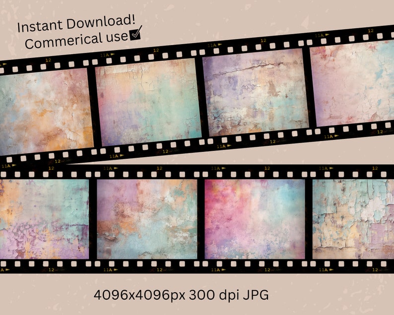 Distressed Pastel Digital Paper Set Junk Journal Printable - Etsy