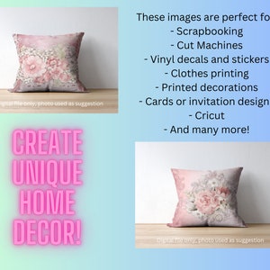 Vintage Victorian Lace Digital Paper Set Pink Floral Junk Journal Paper ...