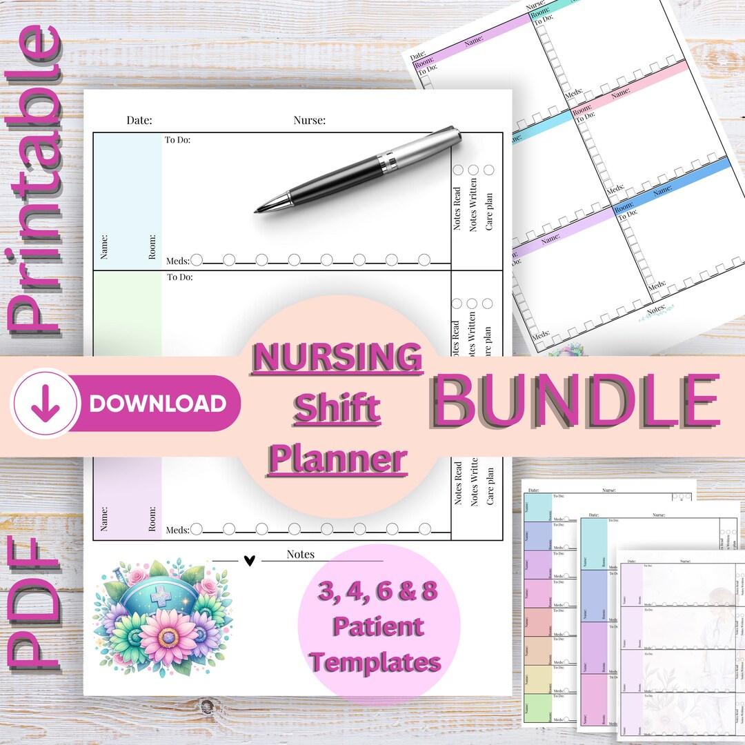 Nursing Shift to Do List Student Nurse Checklist Organized Nursing ...