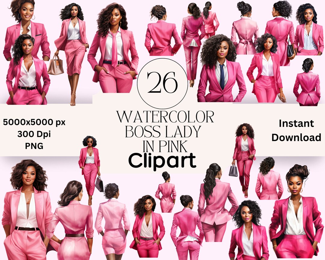 Boss Lady Clipart Graphics Bundle PNG Download Scrapbooking Junk ...