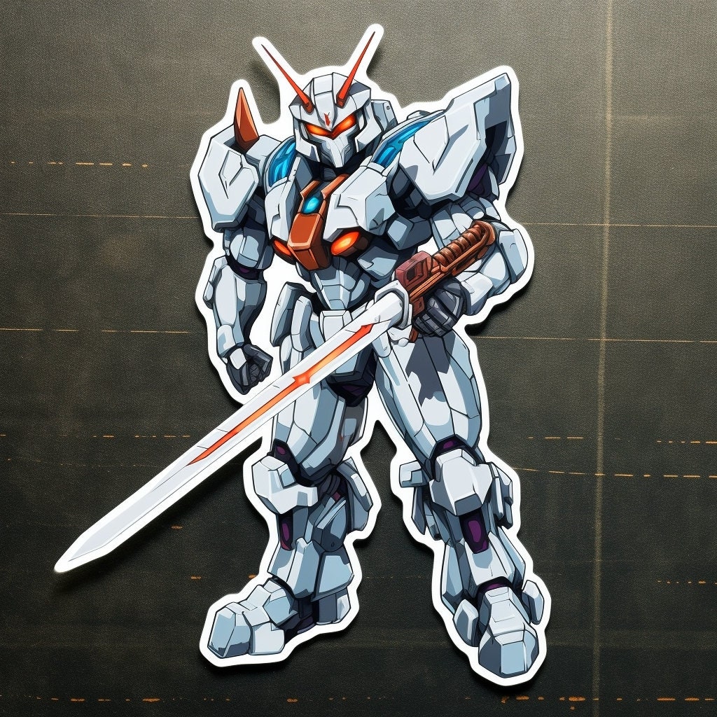 Space Robot Stickers, Laminated, Vinyl Stickers, Laptop Decal, Phone ...