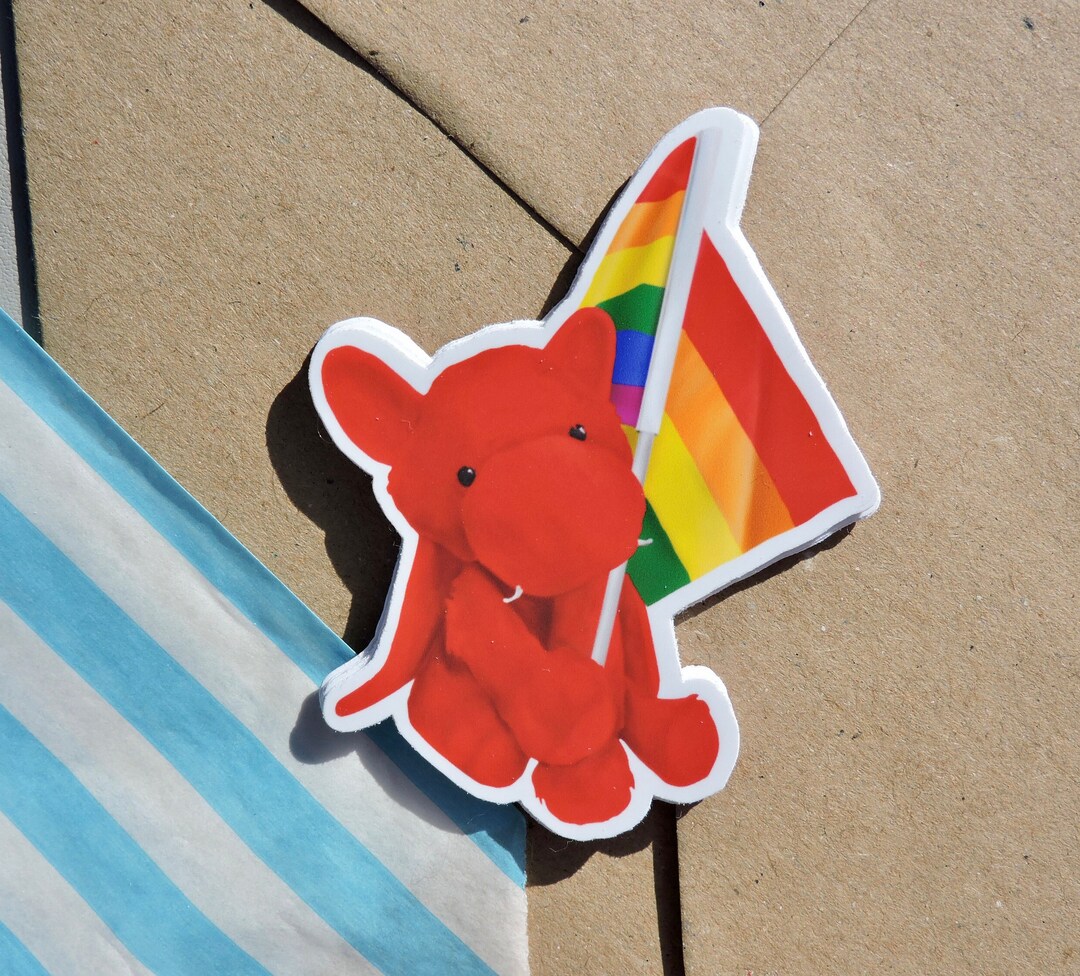 Dragon Pride Sticker Griff LGBTQ Flag Welsh Dragon Cute Pride Water ...