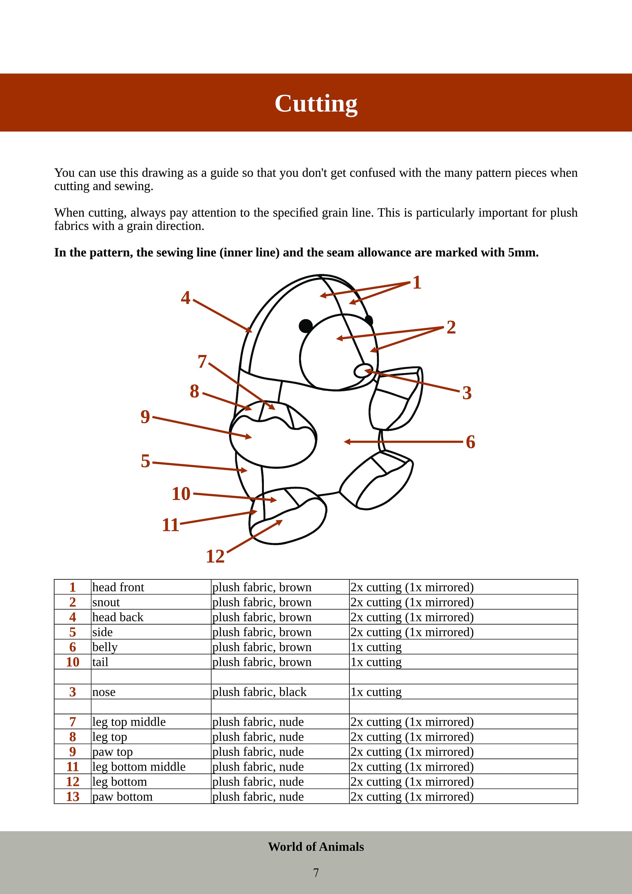 PDF Sewing Pattern Mole Stuffed Animal/plush Toy 16 Cm ENGLISH - Etsy