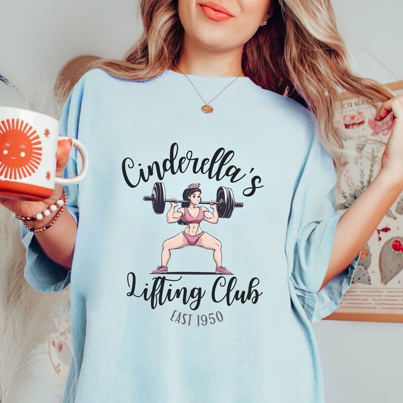Princess Lifting T-shirt, Fitness Workout Princess Tee, Cute Gym Shirt ...