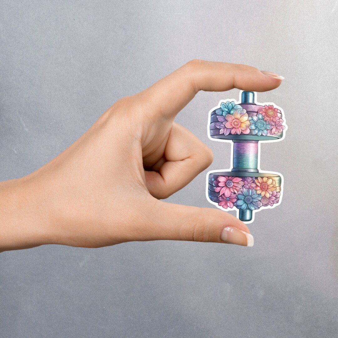 Dumbell Sticker Gym Girls Sticker Powerlifting Sticker Weightlifting ...