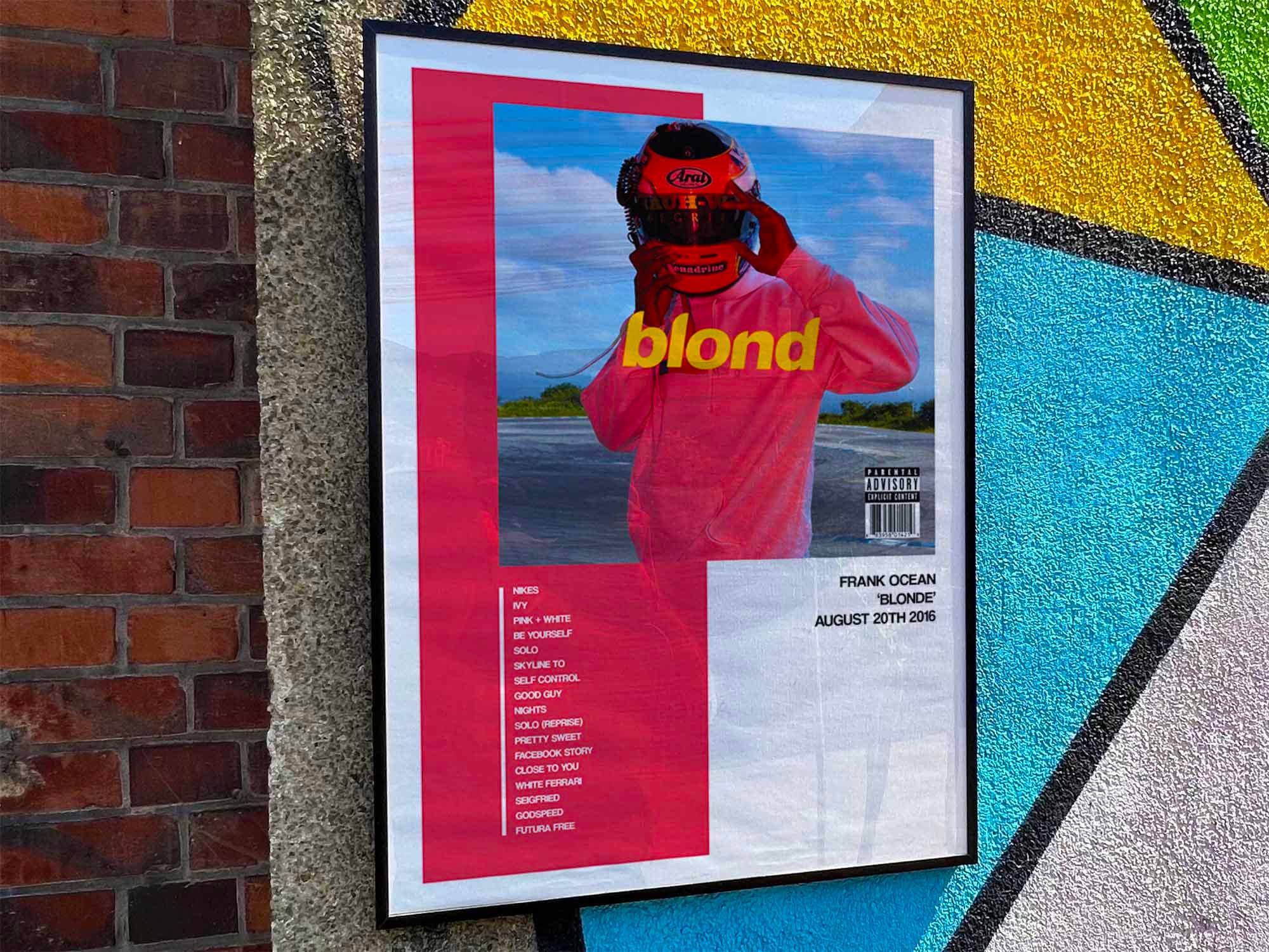 Frank Ocean Vintage Tracklist - Blond - Album Cover Poster Entworfen ...