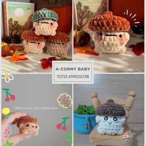 A-corny Baby PDF NO-SEW Pattern, Cute and Funny Acorn Amigurumi, Inc ...