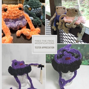 FREE Modifications for Fred the Frog Pattern (not Included) Cottage ...