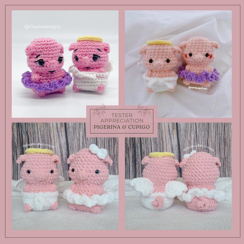 Pig Ballerina NO-SEW Crochet Amigurumi Pdf Pattern, Quick and Easy Pig ...