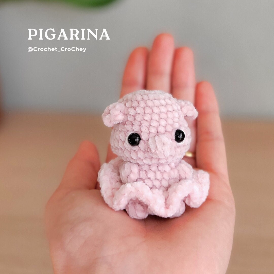 Pig Ballerina NO-SEW Crochet Amigurumi Pdf Pattern, Quick and Easy Pig ...