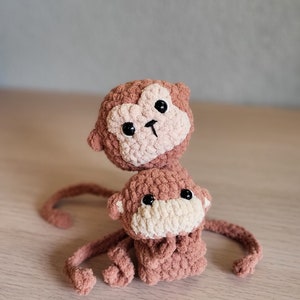Monkey Business No/low-sew Crochet Amigurumi PDF Pattern, Small Baby ...