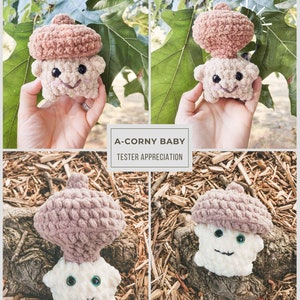 A-corny Baby PDF NO-SEW Pattern, Cute and Funny Acorn Amigurumi, Inc ...