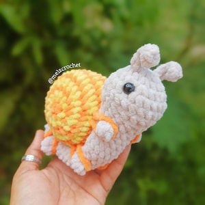 Snailed It! NO-SEW Crochet Amigurumi PDF Pattern, Chonky Snail With ...