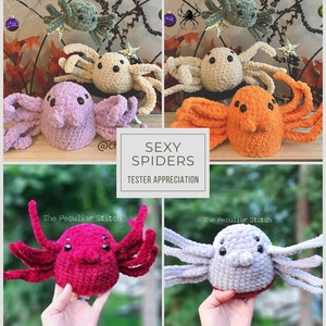 3 in 1 Sexy Spider No-sew PATTERN BUNDLE: Reversible Spider, Big and ...
