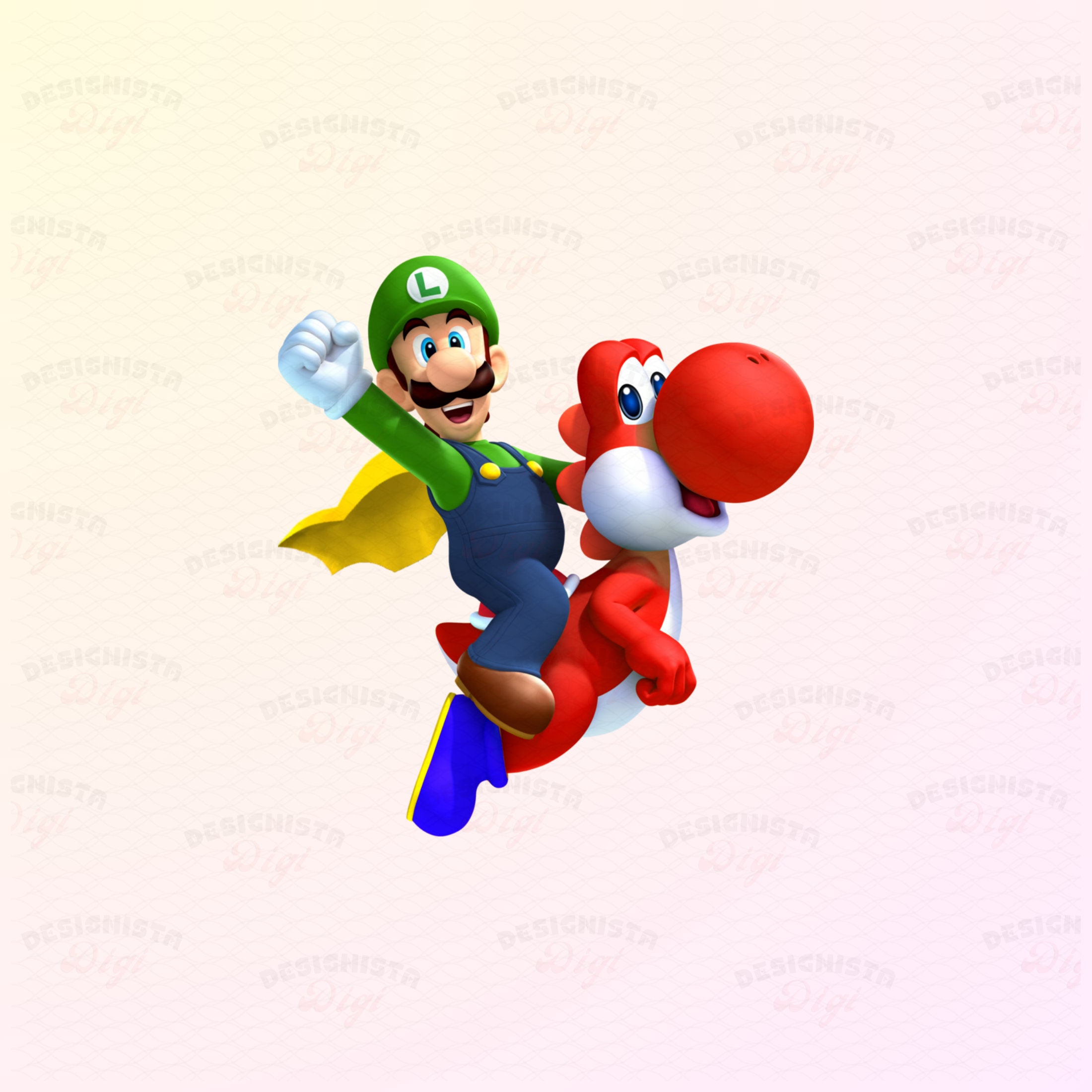 Super Mario Bros Fly Winged Yoshi Png Bundlesuper Mario Png - Etsy ...