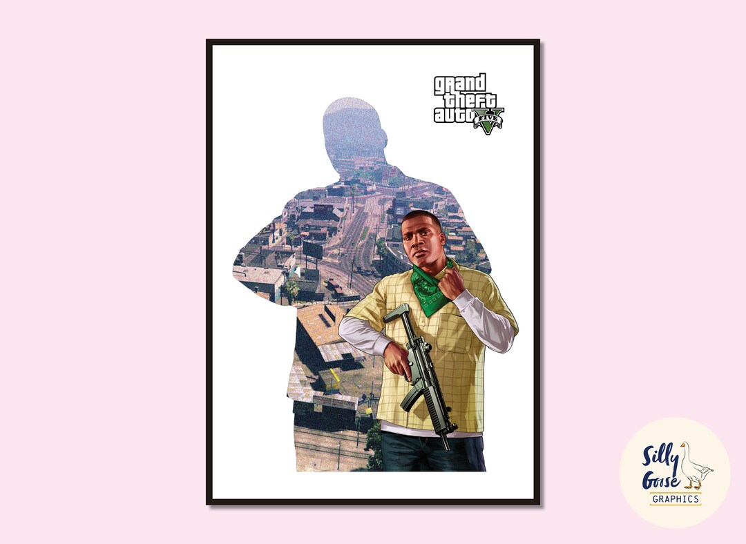 Character Poster GTA 5 Inspired Print - Etsy