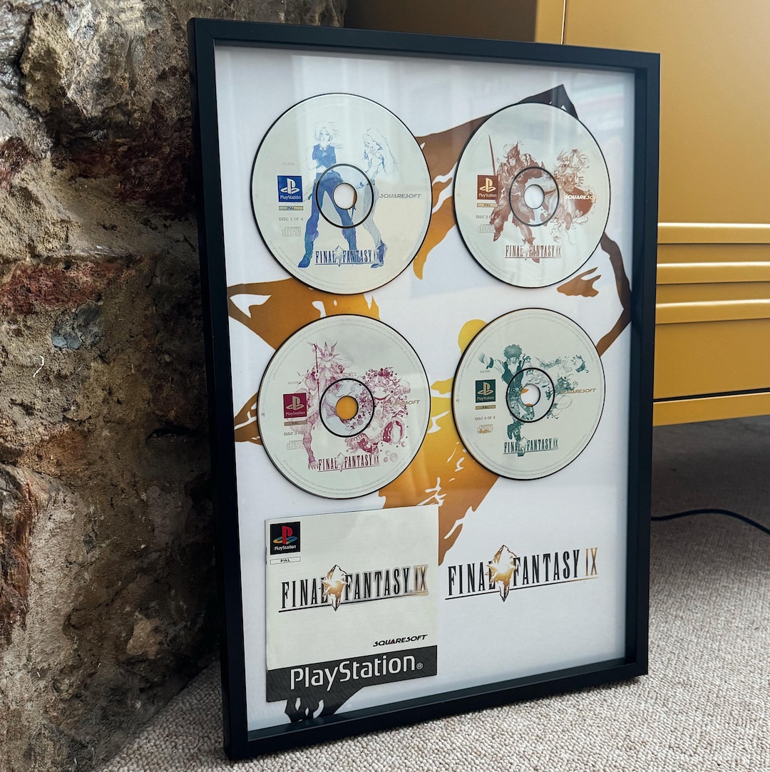 Framed Original Discs of Final Fantasy IX Artwork - Etsy