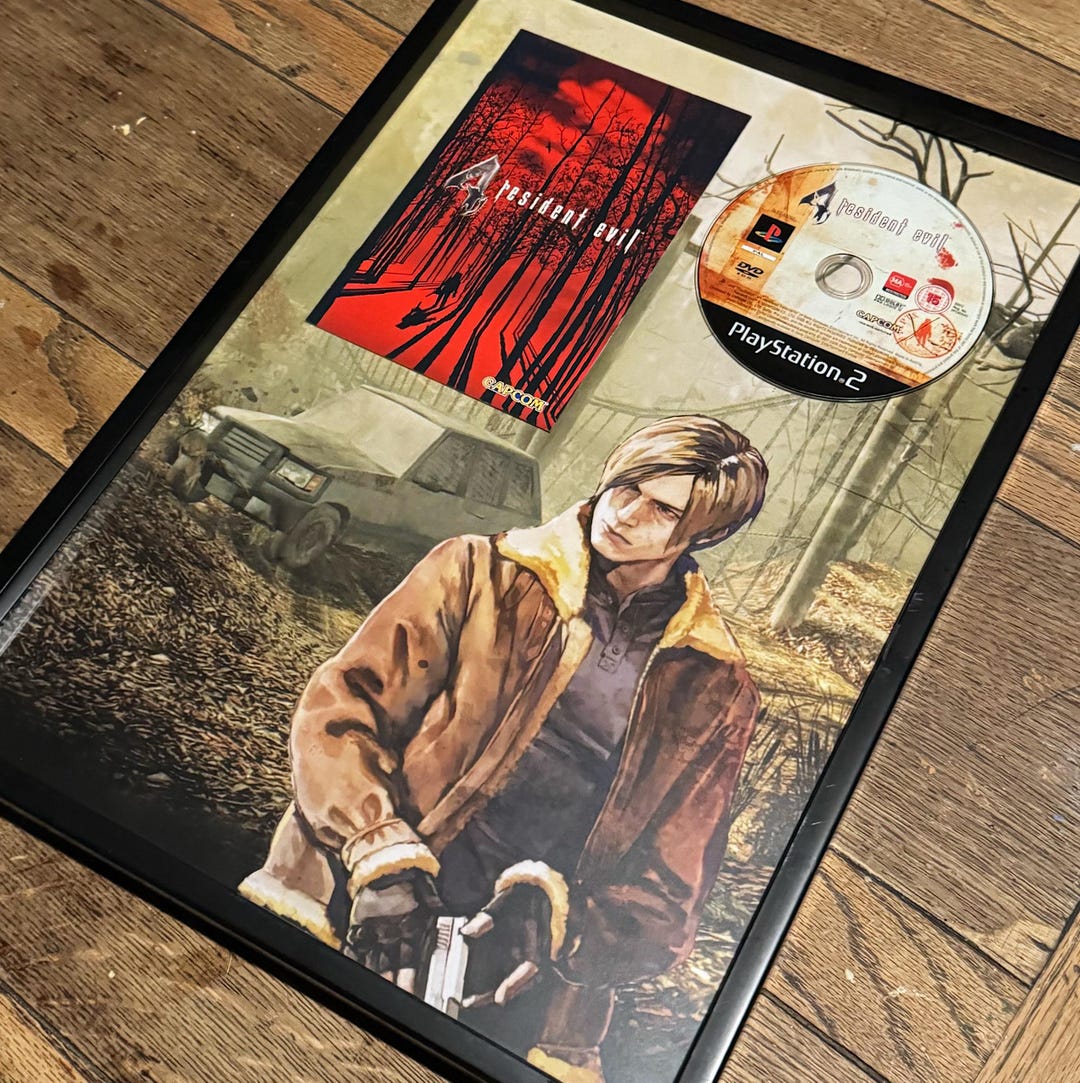Framed Original Disc of Resident Evil 4 Artwork - Etsy