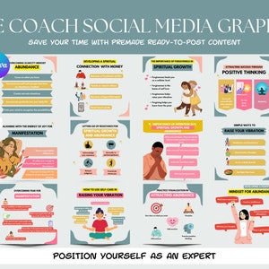 30 Life Coach Instagram Post Canva Template Life Coach - Etsy