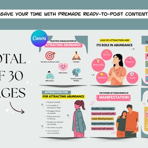 30 Life Coach Instagram Post Canva Template Life Coach - Etsy