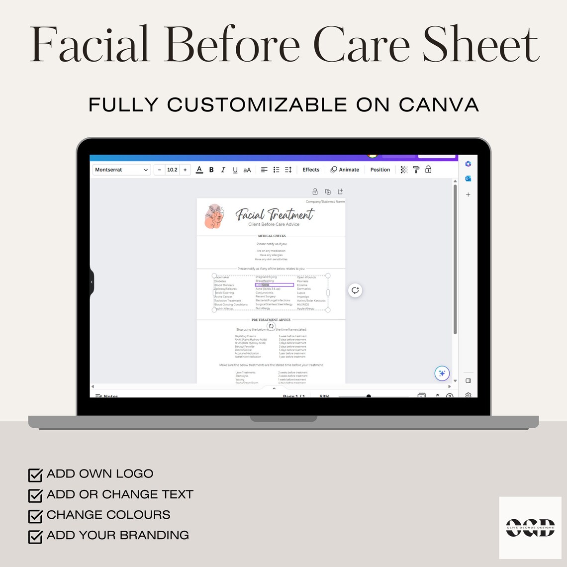 Facial Before Care | Facial Client Checks | Advanced Facial Before Care ...