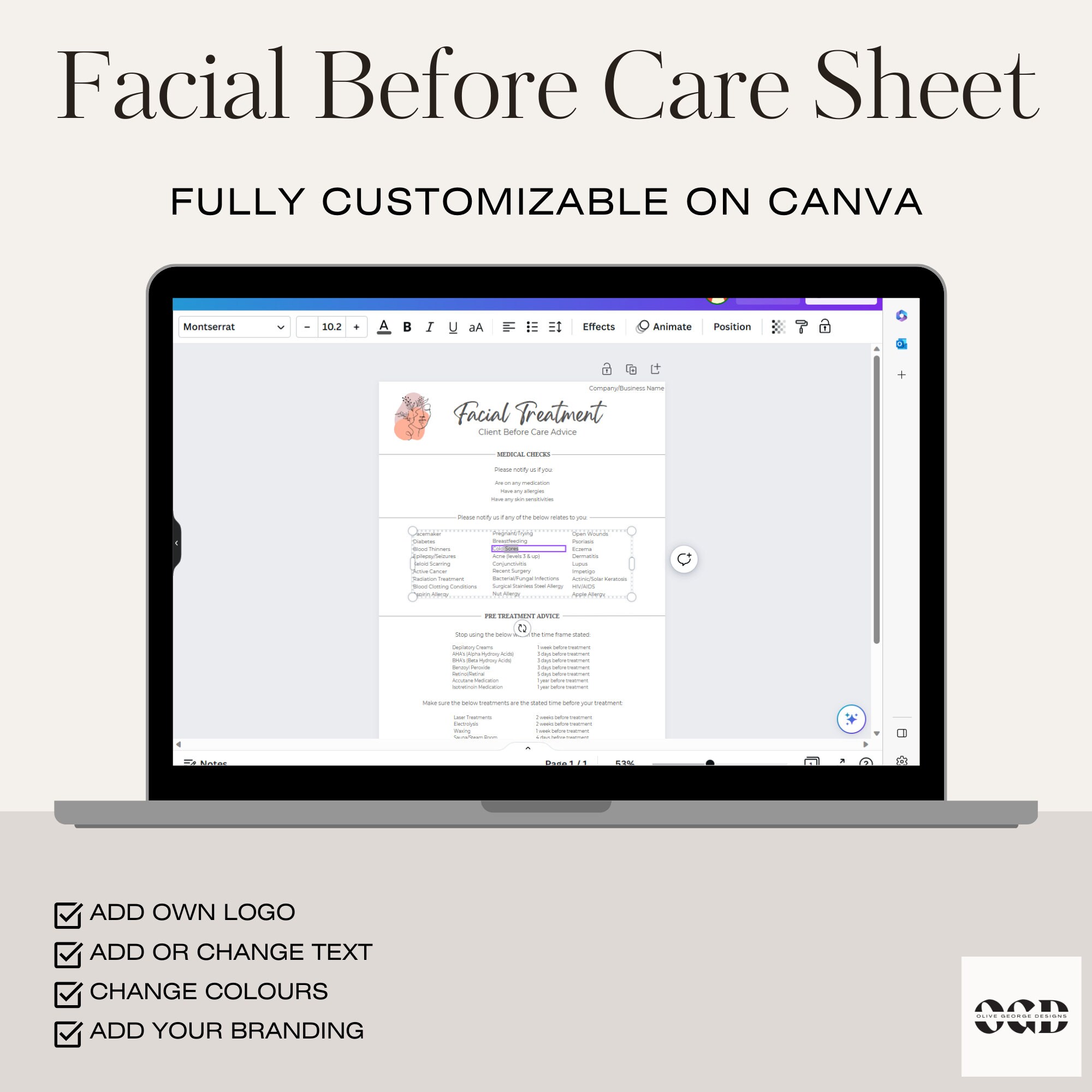 Facial Before Care | Facial Client Checks | Advanced Facial Before Care ...