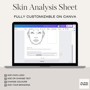 Skin Analysis Form | Editable Facial Template | Facial Treatment Form ...