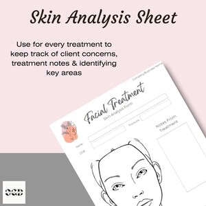 Advanced Facial Skin Analysis Form Facial Form Editable Esthetician ...