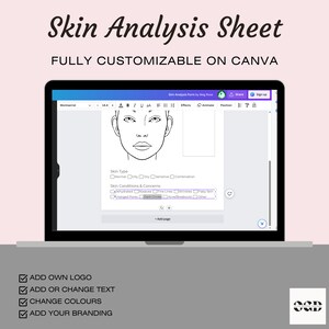 Advanced Facial Skin Analysis Form Facial Form Editable Esthetician ...